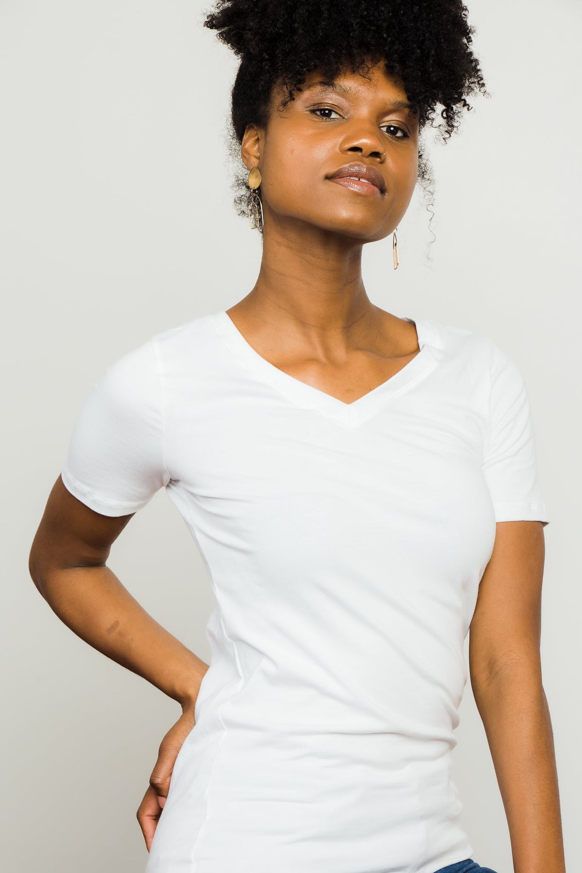 Tall Cotton V-Neck Tees – The Elevated Closet